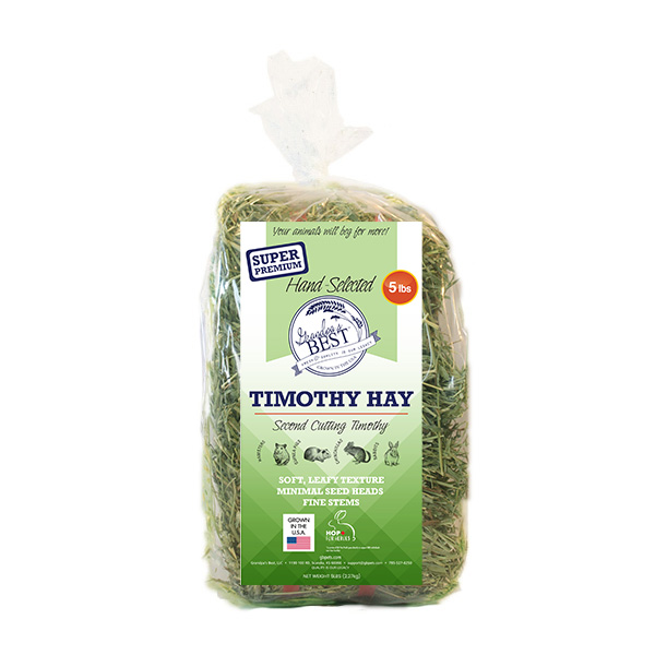 Second Cutting Timothy Hay Mini Bale – 5lb - Grandpa's Best